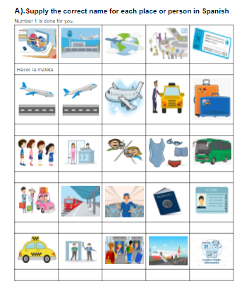 Vocabulary Practice: Vamos de viaje - Mi Clase Divertida