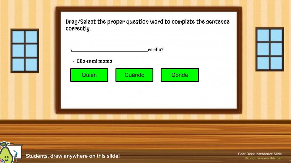 Interrogativas-Questions Words in Spanish + Peardeck - Mi Clase Divertida